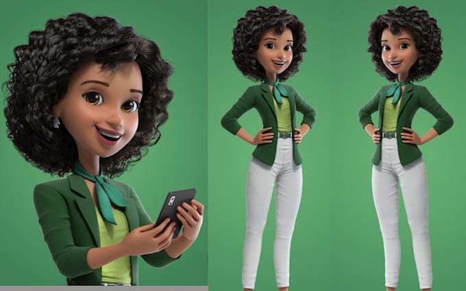 Custom 3d cartoon character game character 3d rigging realistic blender ...