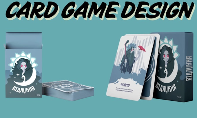 Card game design full box mockup tarot card board game card deck ...