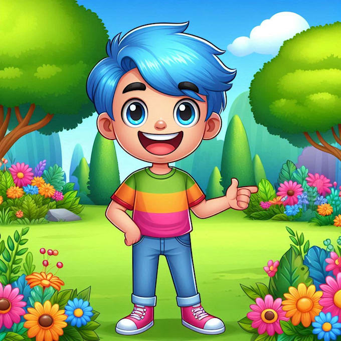 Draw any cartoon illustration with background for by Braimb | Fiverr