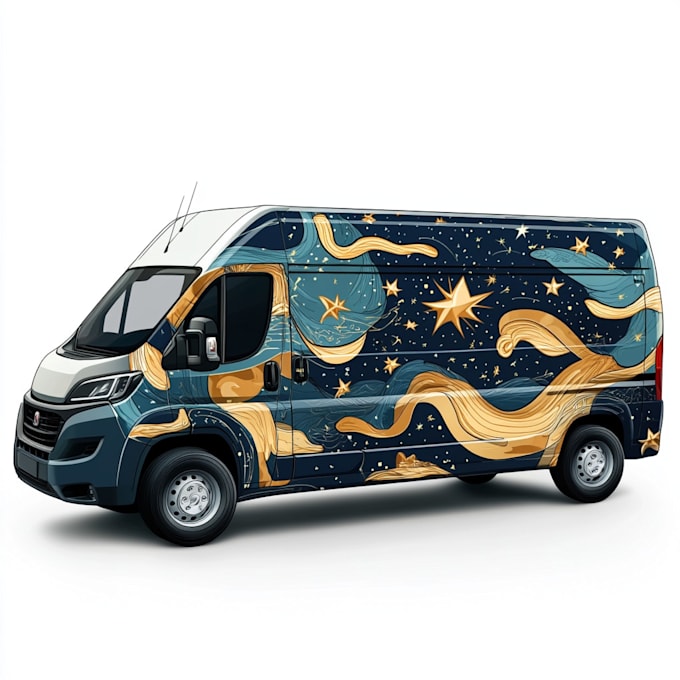 Do eye catching vehicle wrap, creative van wrap, by Keiraholland | Fiverr