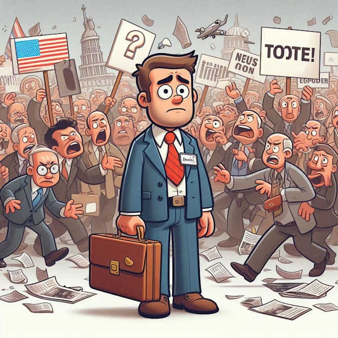 Draw political cartoon and comic by Kristoen | Fiverr