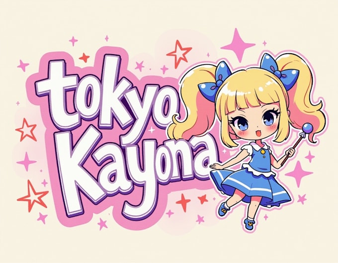 Create a vtuber logo and streamer with the kawaii japanese by ...