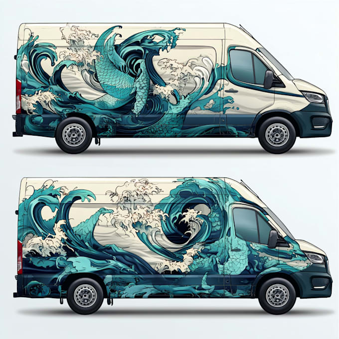 Draw eye catching vehicle wrap, creative van wrap, car wrap by Habitha_trevil | Fiverr