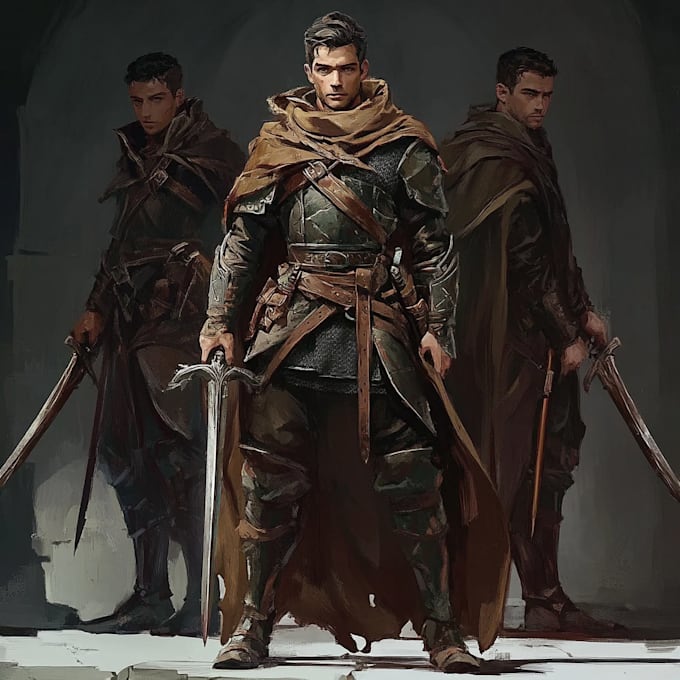 Draw dnd, fantasy character and dnd character art for you by Marissons ...