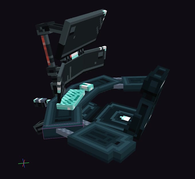 Create 3d models for you in blockbench by Natgos | Fiverr