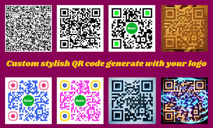 Create stylish and custom qr code design by Abilashgraphics | Fiverr