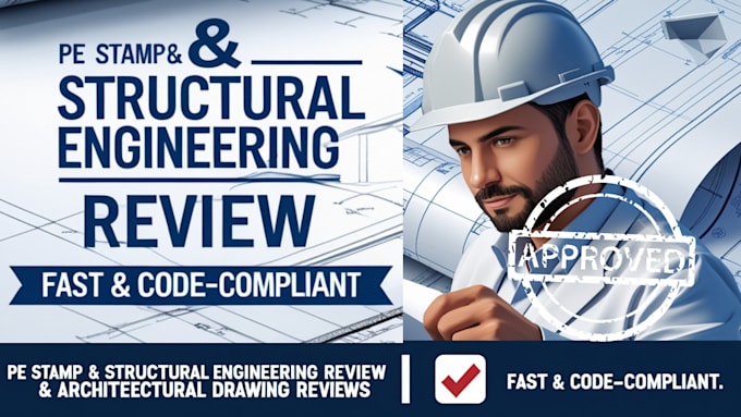 Review, stamp for architectural drawing, pe stamp, structural ...