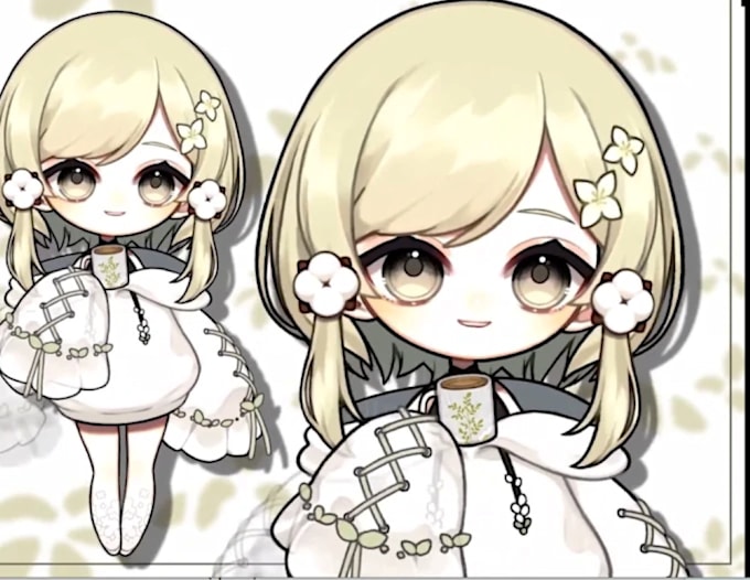 Design and rig chibi vtuber charcat, live2d model, anime chibi, live2d ...