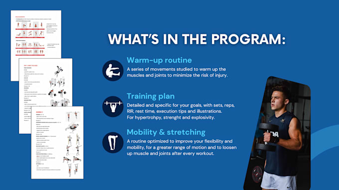 Professional rugby strenght training program by Filippoferrrari | Fiverr