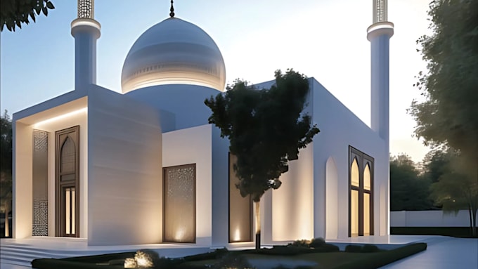 Create a functional masjid, mosque, musalla, islamic centre, hall with ...