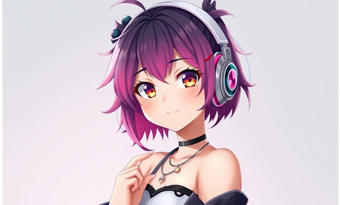 Create a vtuber model design for your anime character reference by ...