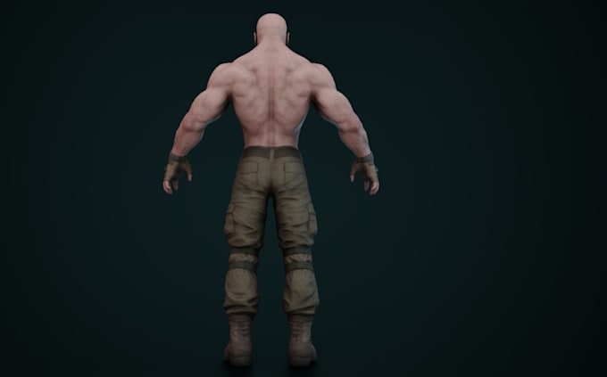 Optimized rig character model for game animation, unity, ue5, gmod, pbr texture by Lanah_adley ...