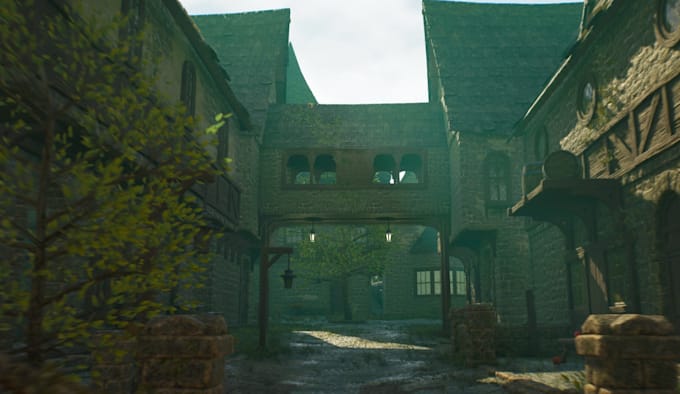 Do 3d stylized game map, colorful 3d environment, fantasy world design ...