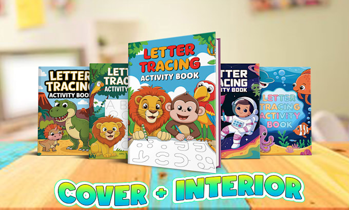 Custom letter tracing handwriting activity book and alphabet tracing ...
