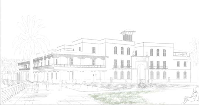 Create architectural hand renderings on procreate from simple models by ...