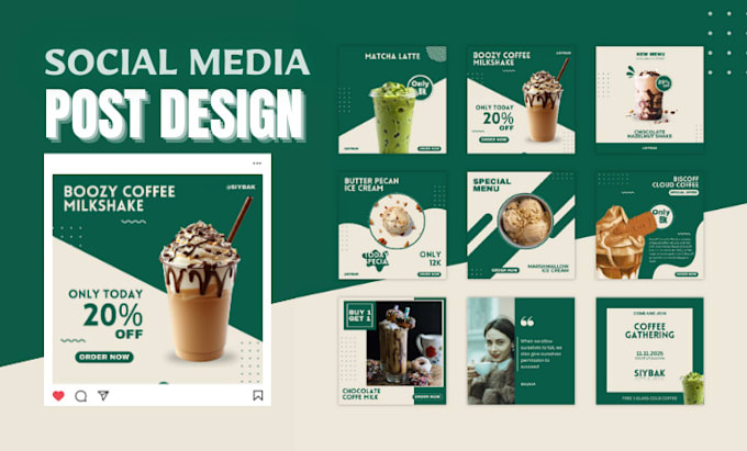 Design branded and engaging social media posts for your business by ...