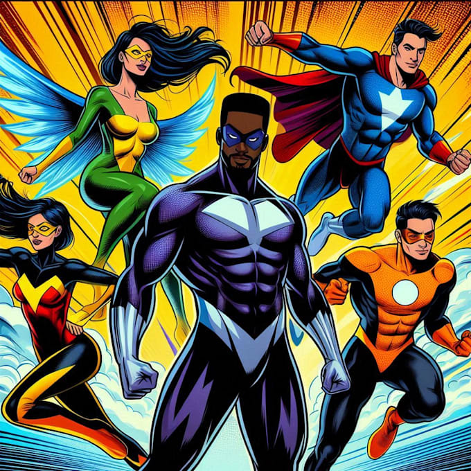 Do concept art superhero character for comics cartoon by Linzeferson ...