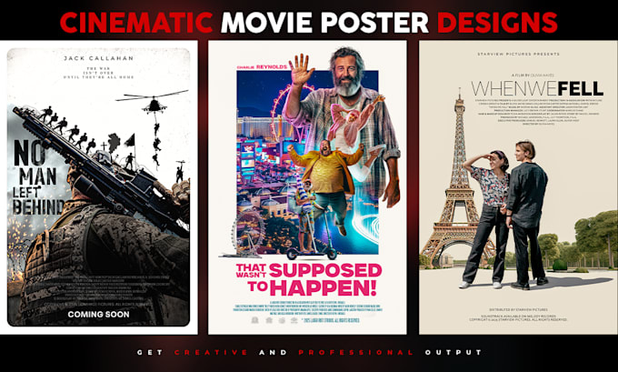 Design a professional cinematic movie poster for your film by ...