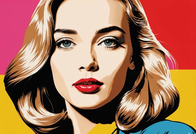 Draw andy warhol pop art portrait from your photo by Garriaresa | Fiverr