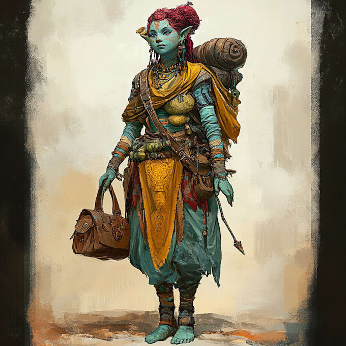 Make a awesome dnd character art and dnd character art by Thalkon2 | Fiverr