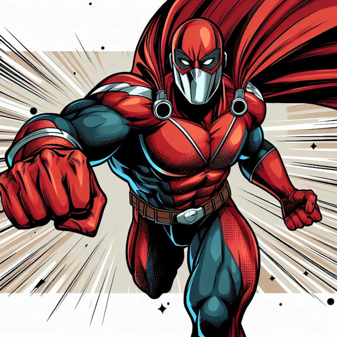 Draw superhero comic characters or cartoon by Briallier | Fiverr