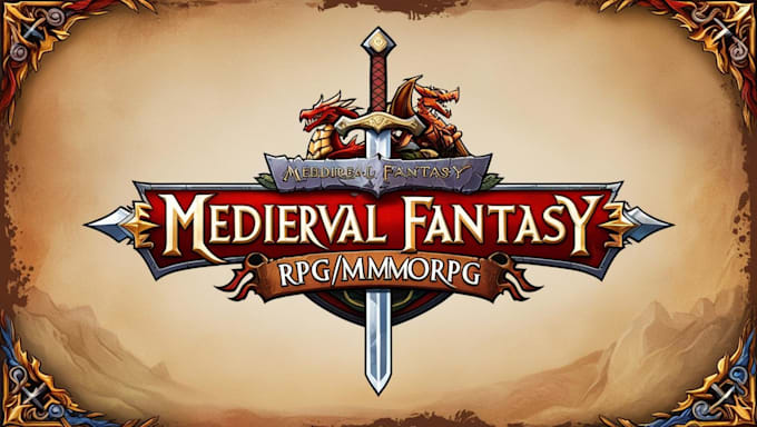 Design unique medieval, fantasy, rpg, mmorpg game logo title by ...