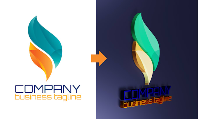Convert a 2d logo design into 3d, stl file for 3d printing max 12 hours ...
