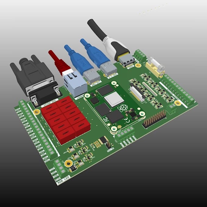 Do circuit pcb design, pcb layout, with schematic, gerber and bom, on kicad by Muiz_ala | Fiverr