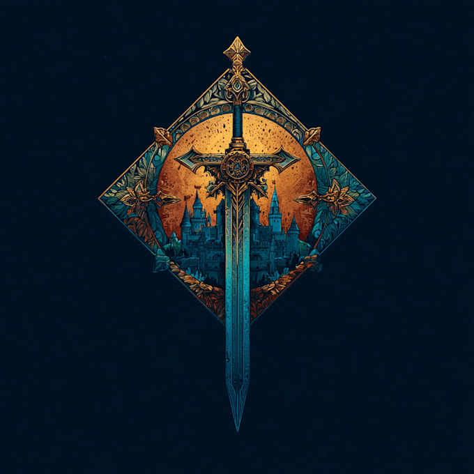 Design medieval, fantasy, rpg gaming logo by Kreksopus | Fiverr