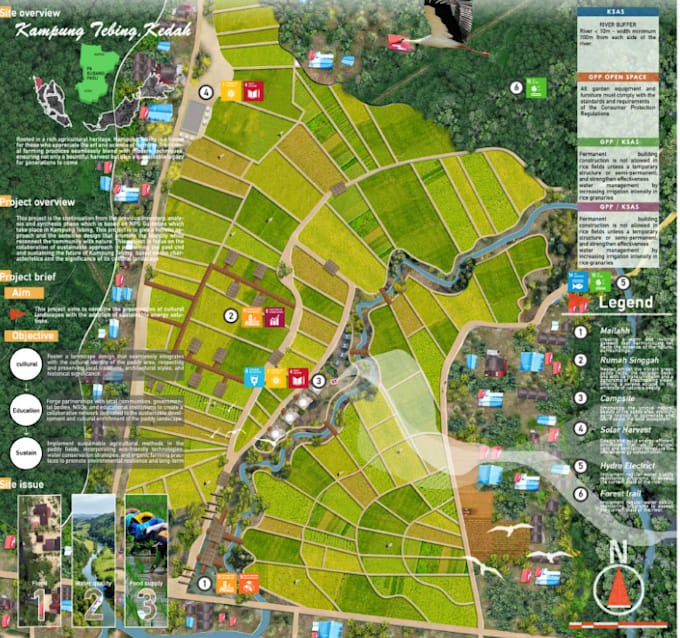 Render site plan ,masterplan, urban planning, town plan, floor plan by Mrulaa | Fiverr