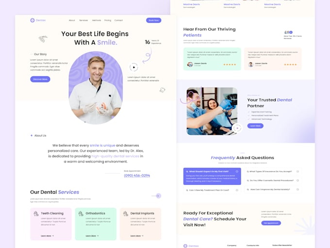 Create aesthetic figma website ui ux, figma landing home page mockup ...