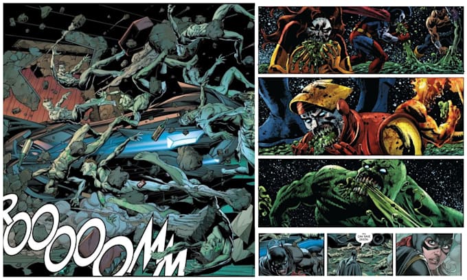 Draw comic pages, horror, creepy illustration, dark, creepy ...