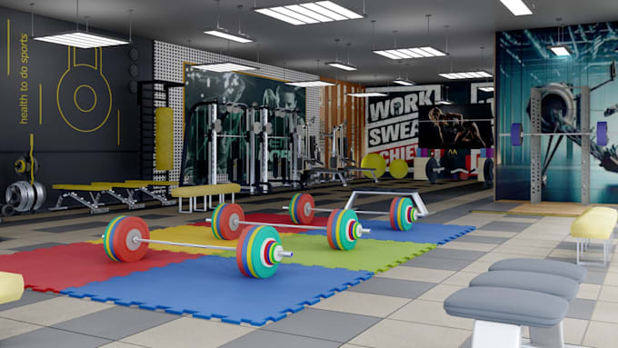 Redesign gym equipment design, cgi render,bespoke design,3d basement ...