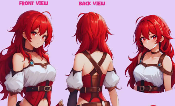 Create Custom Anime Vtuber Reference Sheet For Anime Character And Vtuber Nsfw By Justy Dave