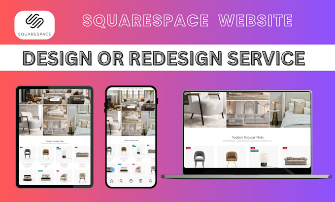 Design a stunning squarespace website or redesign squarespace existing ...