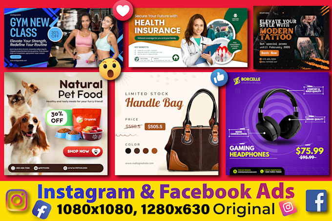 Design creative facebook ads, instagram post ads and social media post ...