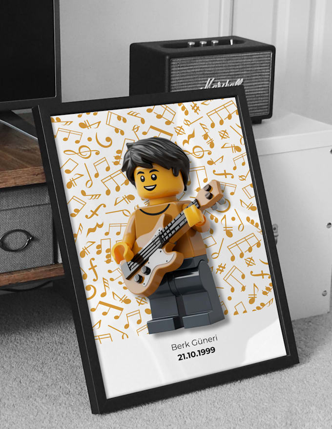Create custom lego poster design by Nishartframes | Fiverr