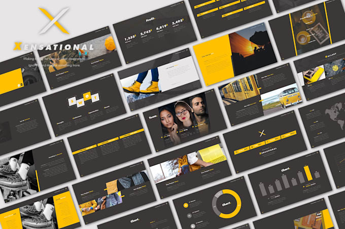 Design a professional business powerpoint presentation with modern ...
