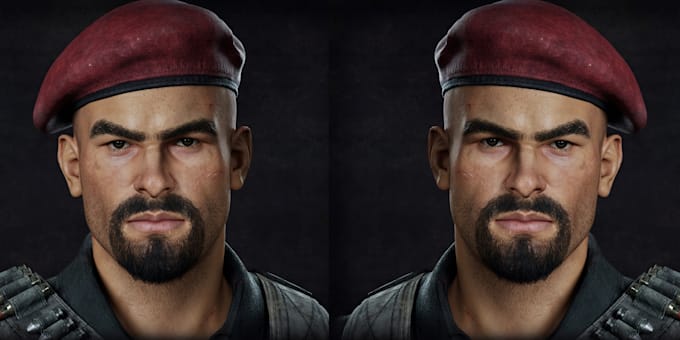 Realistic 3d metahuman, game character, stylized face rigging and ...
