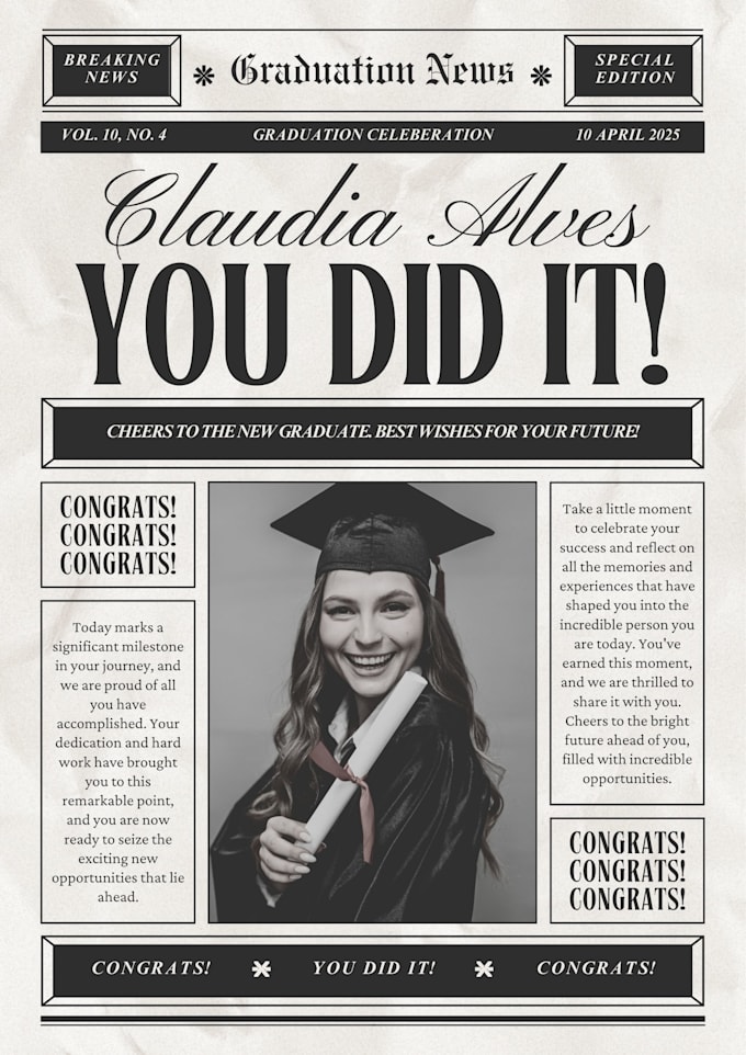 Custom newspaper cover layout design by Nor_set | Fiverr