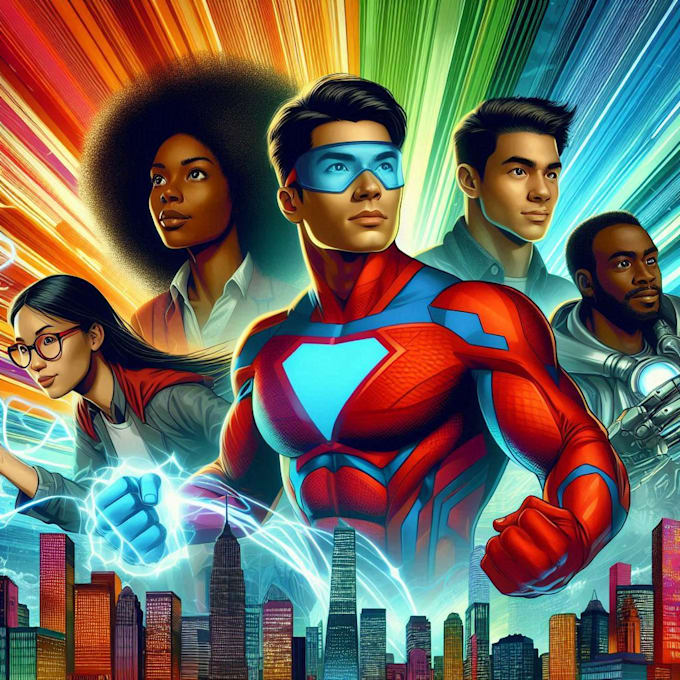 Create concept art superhero character design for comics by Abryanmas ...