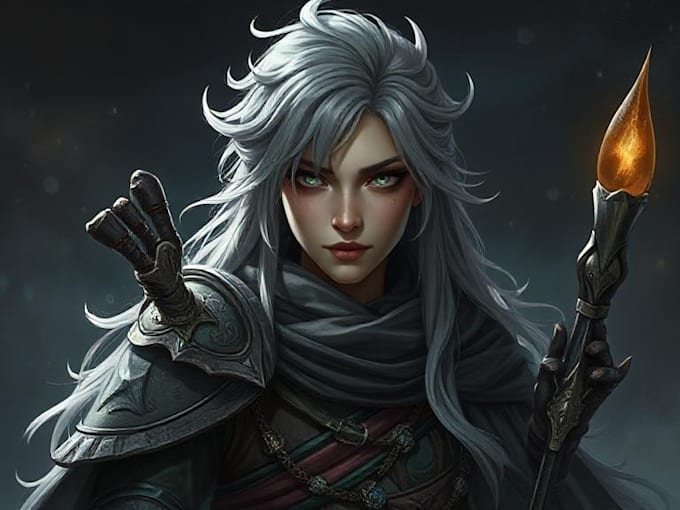 Draw you a fantasy character, portrait, cartoon by Glovanberts | Fiverr