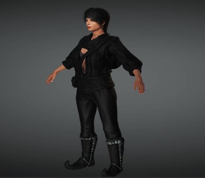 Realistic game character, 3d game asset armour, 4k texture, ue5 rig ...