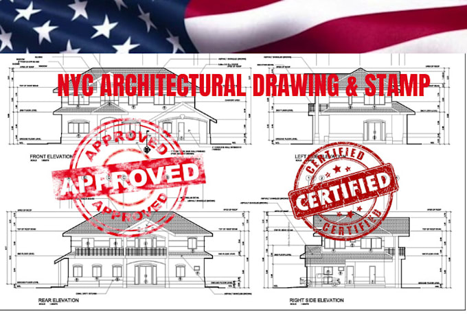 Provide nyc architectural drawing stamps for permit approval by ...