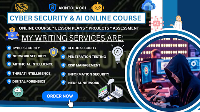 Write ai workbook cyber security tella online course kali linux ppt slide lesson by Akintola001 ...