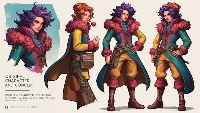 Create original character design and concept art for you by Granverna ...