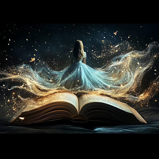 Create a unique fantasy book cover illustration by Klostertetten | Fiverr