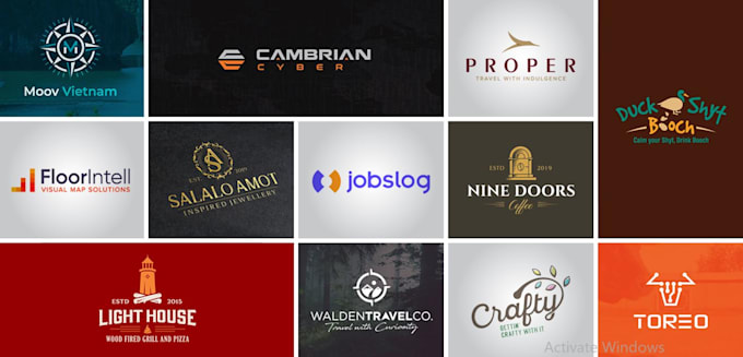 Design text based wordmark typography logo by Gina_maravilla | Fiverr