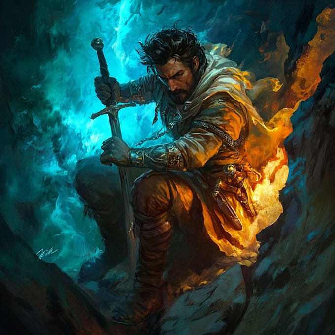 Made a original dnd fantasy character art by Meleah99 | Fiverr