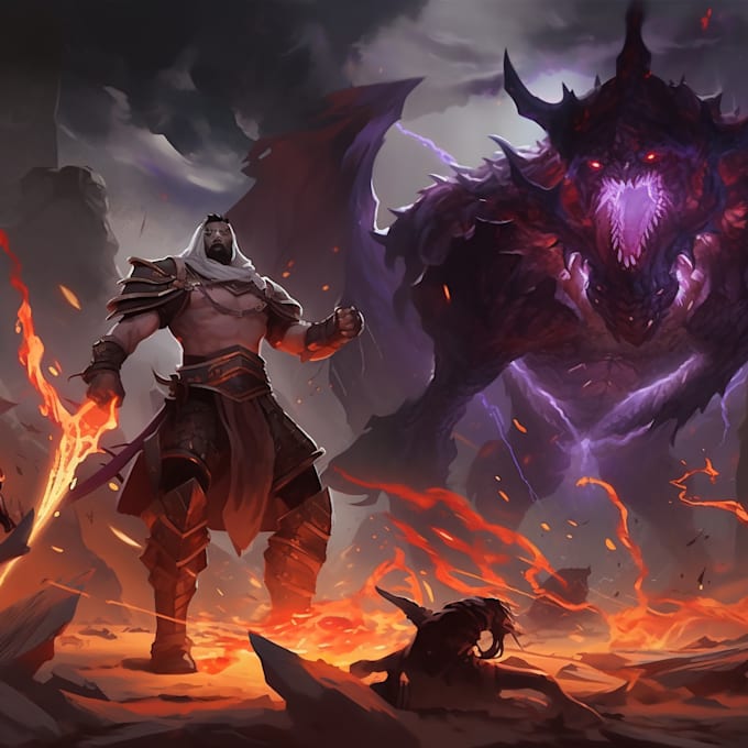 Draw splash art and fantasy concept art dnd illustrations by Aarfahasni ...